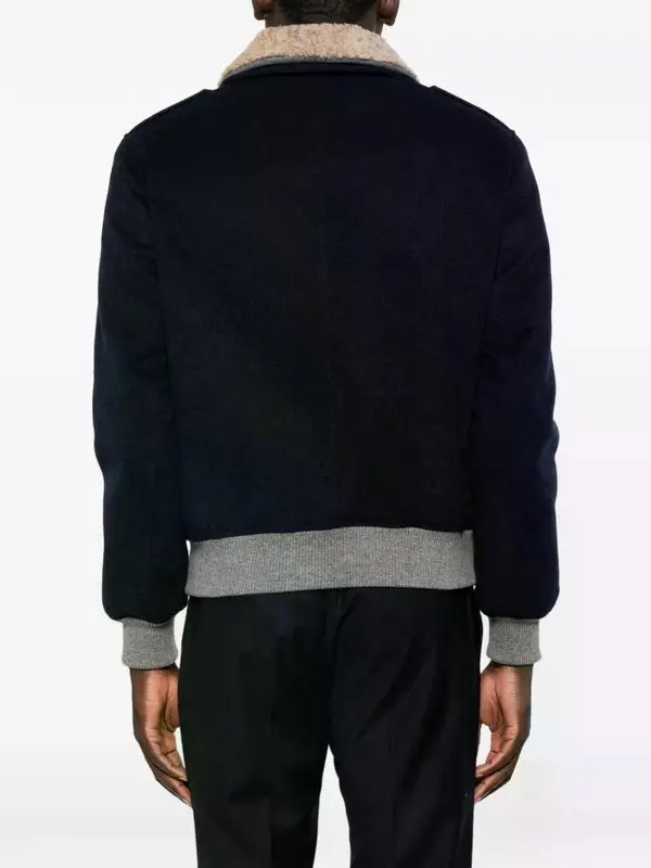 Brunello Cucinelli Shearling-collar Bomber Jacket