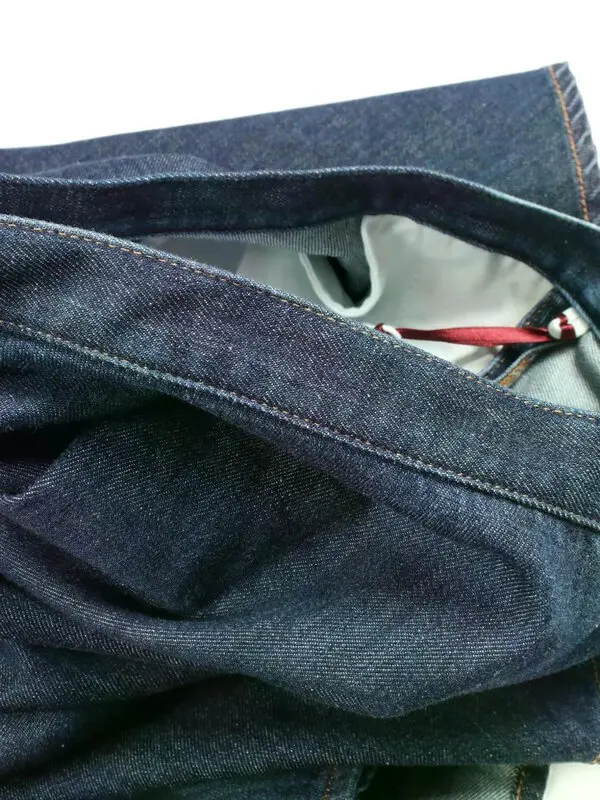 Gucci 2010s Flared Midi Denim Skirt