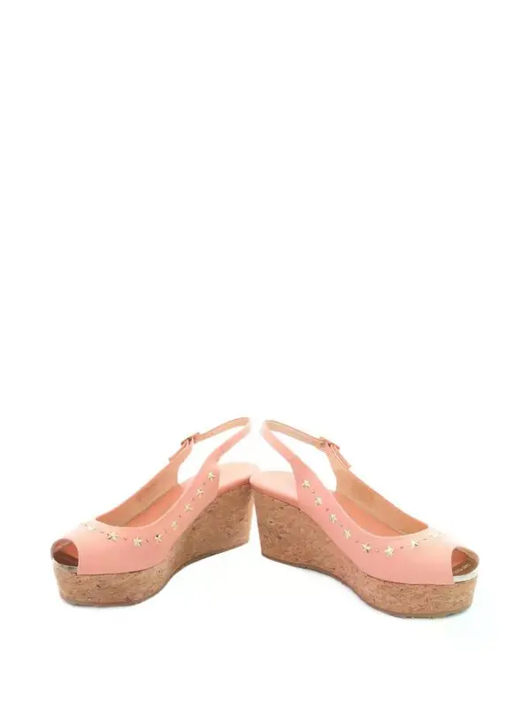JIMMY CHOO Star-studded Wedge Sandals