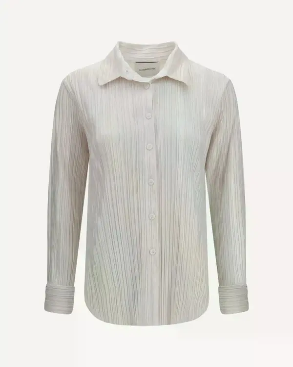 GONGDID DESIGN Plissé Long-sleeve Shirt
