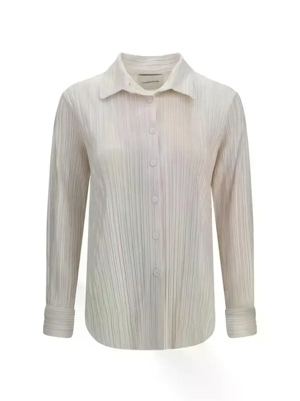 GONGDID DESIGN Plissé Long-sleeve Shirt