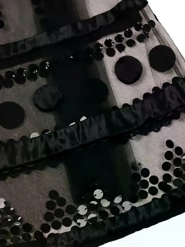 Valentino Garavani Embellished Ruffled A-line Skirt