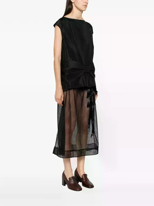 Simone Rocha Bow-detail Peplum Top