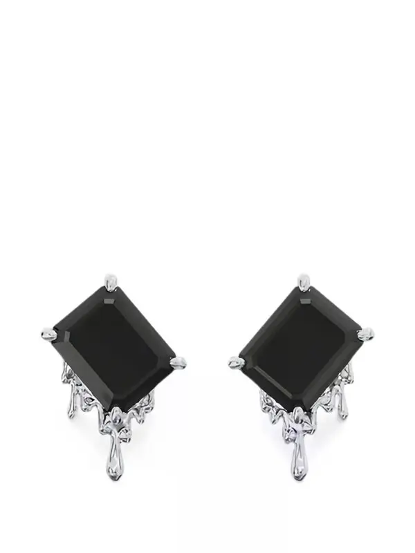 SAPFIRA Onyx-embellished Sterling Earrings