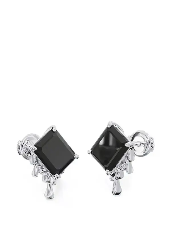 SAPFIRA Onyx-embellished Sterling Earrings
