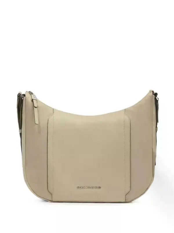 PIQUADRO Ipad®mini Logo-plaque Shoulder Bag - Neutrals