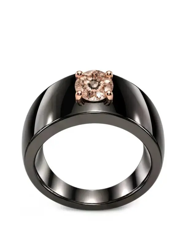 SOLO FOR DIAMONDS Round-cut Pink Diamond Ring