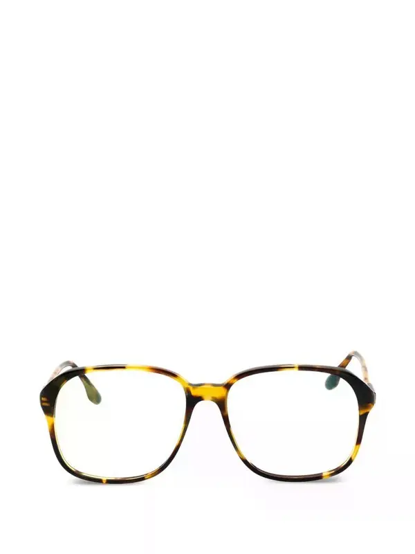 Victoria Beckham Tortoiseshell-effect Square-frame Eyeglasses - Brown