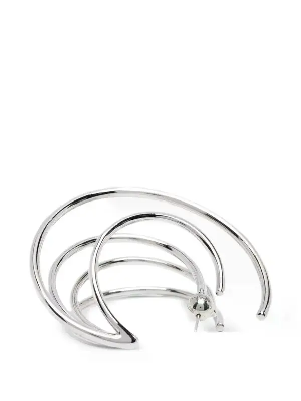 PANCONESI Large Orbit Hoop Earrings - Silver