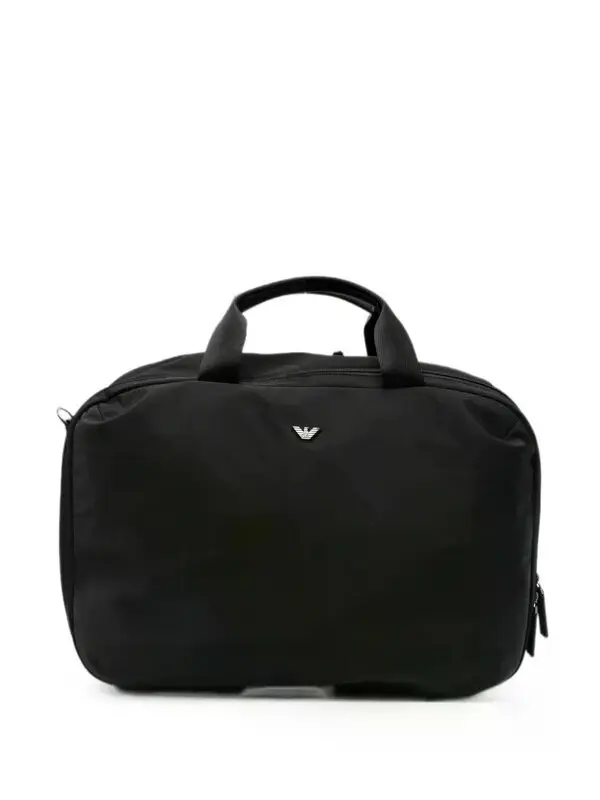 Emporio Armani Logo-plaque Multi-way Backpack - Black