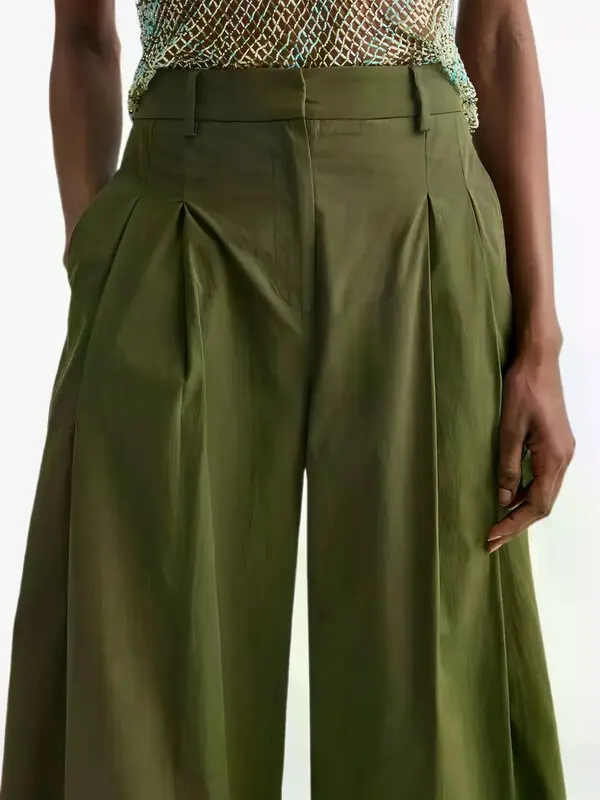 TWP The Next Didi Pleated Raw-hem Trousers
