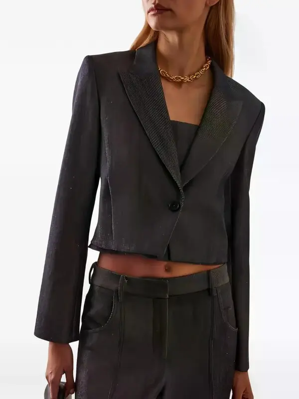 TWP Short Story Cropped Blazer