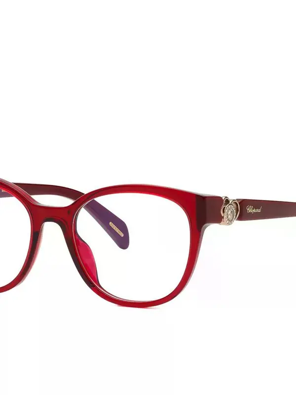 Chopard Crystal-embellished Oval-frame Glasses