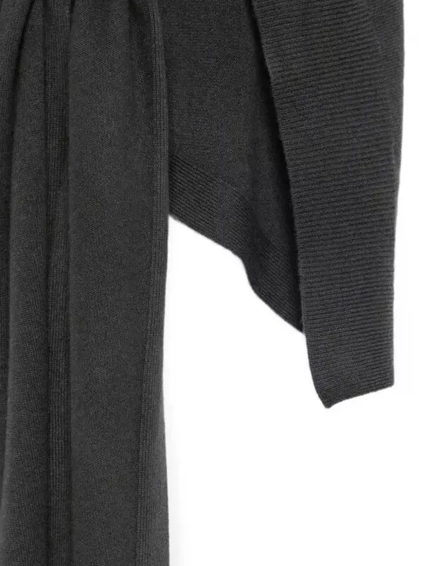 LEMAIRE Draped Scarf In Cashmere - Grey