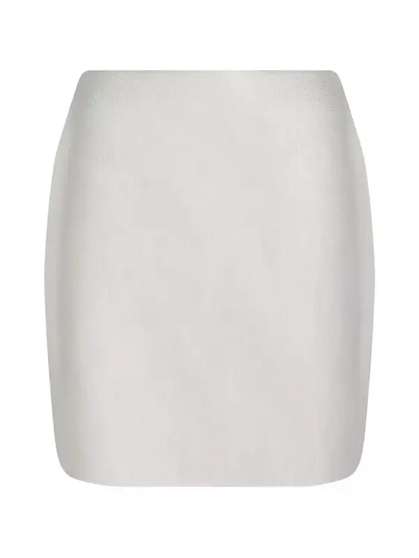 Fabiana Filippi Wool Knit Mini Skirt - White