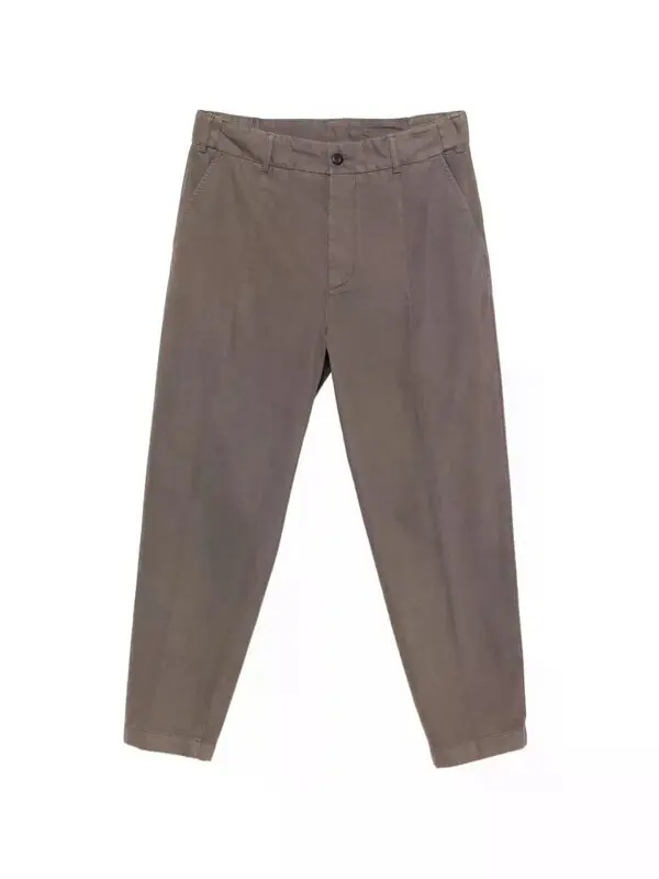 Eleventy Pleated Straight-leg Trousers