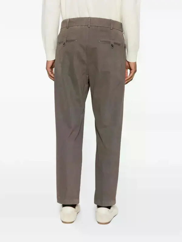 Eleventy Pleated Straight-leg Trousers
