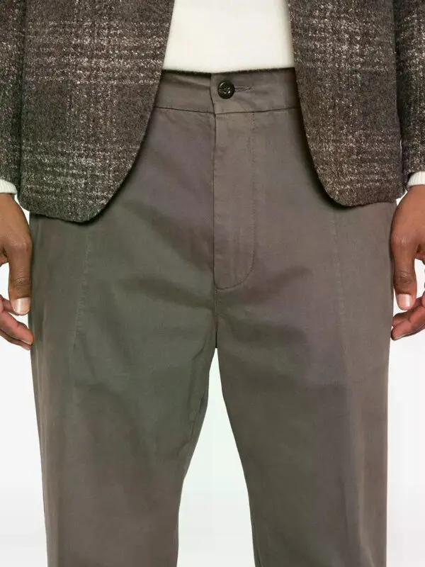 Eleventy Pleated Straight-leg Trousers