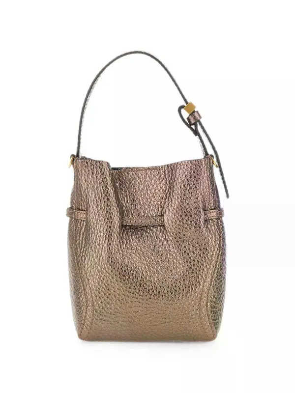 GIANNI CHIARINI Small Sienna Hammered Leather Tote Bag