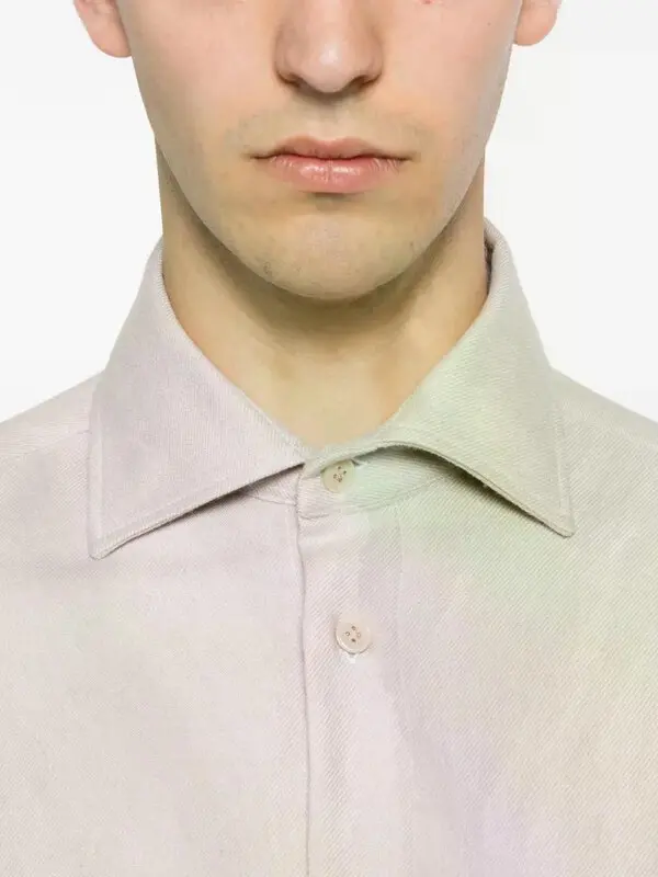 Eleventy Twill-weave Long-sleeve Shirt
