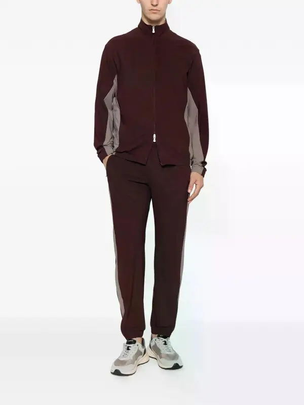 Eleventy Side-stripe Track Pants - Red
