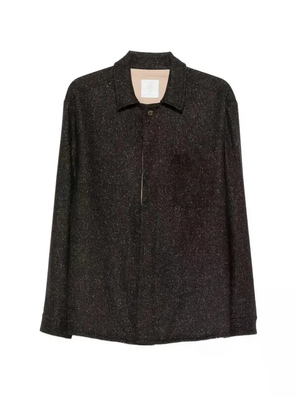 Eleventy Herringbone-weave Shirt Jacket