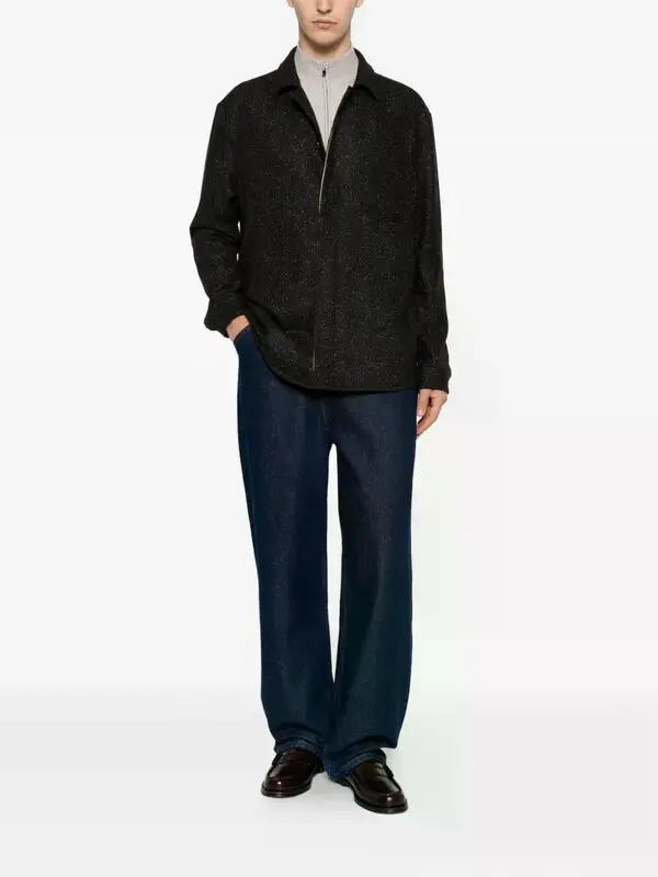 Eleventy Herringbone-weave Shirt Jacket