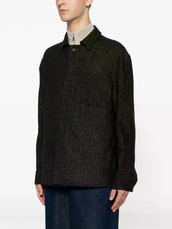 Eleventy Herringbone-weave Shirt Jacket