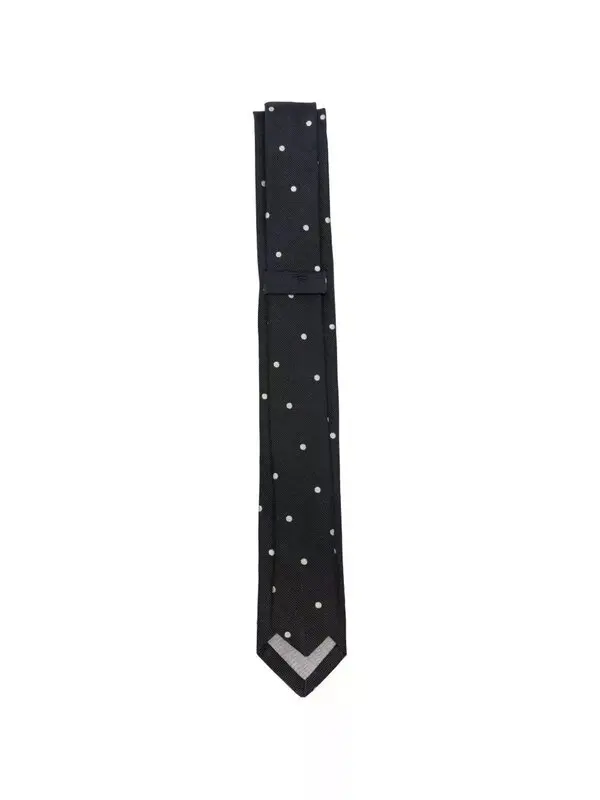 Eleventy Polka-dot Silk Tie