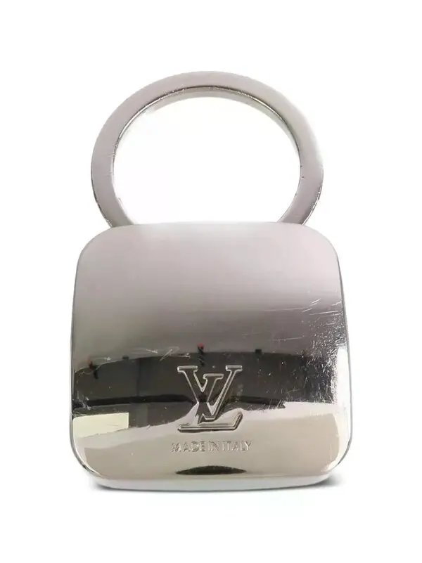 LOUIS VUITTON Gaston V Twist Key Ring - Silver