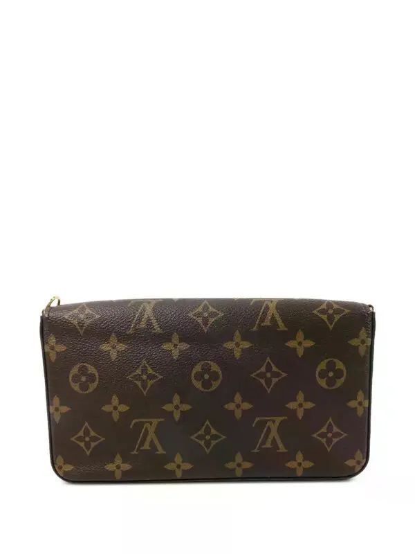 LOUIS VUITTON Monogram Felicie Pochette Shoulder Bag - Brown