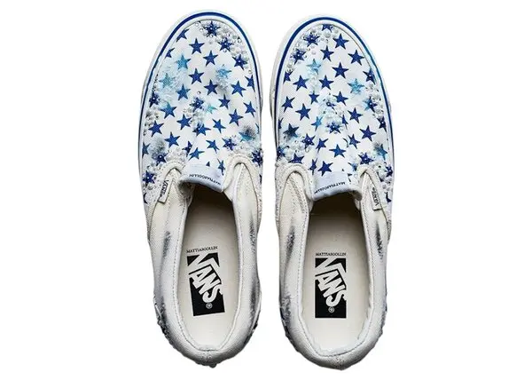 VANS Classic Slip-on Sneakers With Star Motif - Blu