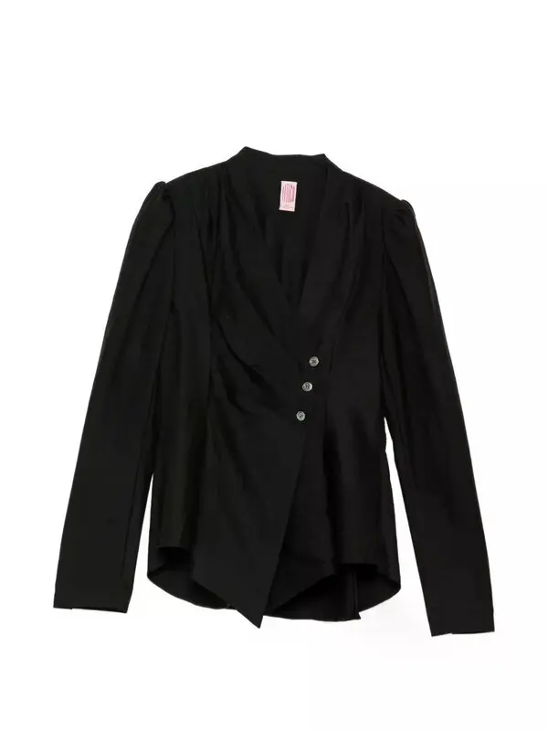 FETICO Draped Wrap Blazer