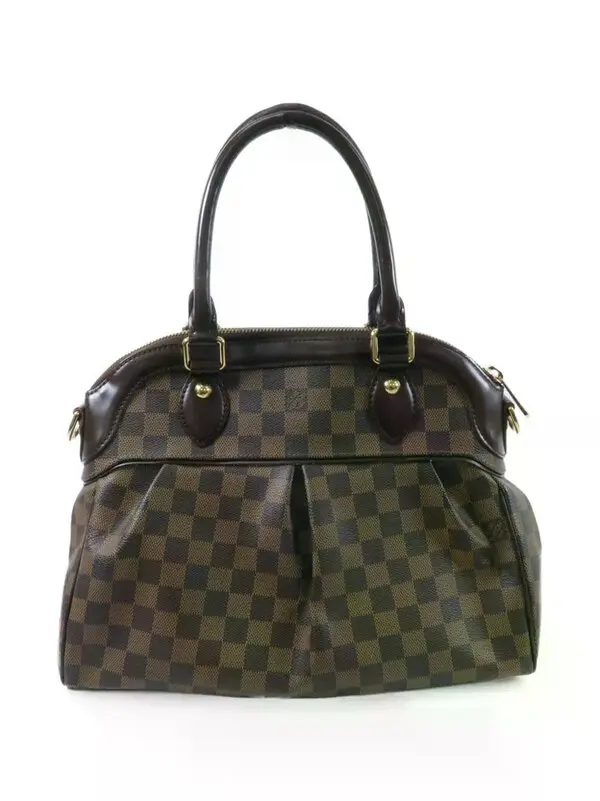 LOUIS VUITTON Damier Trevi Tote Bag - Brown