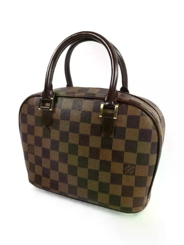 LOUIS VUITTON Mini Sarria Damier Ebene Clutch Bag - Brown