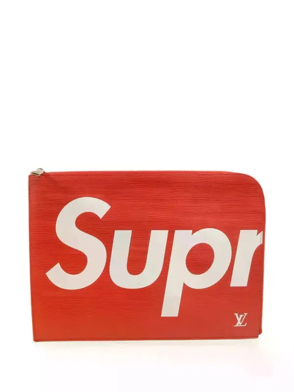 LOUIS VUITTON X Supreme Gm Epi Pochette Jules Clutch Bag - Red