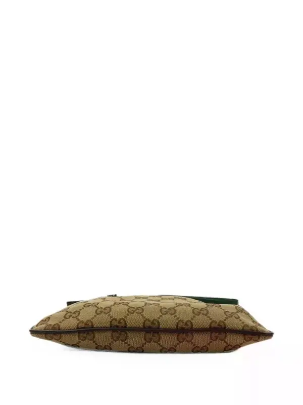 Gucci 2000's Gg Canvas Web-stripe Shoulder Bag