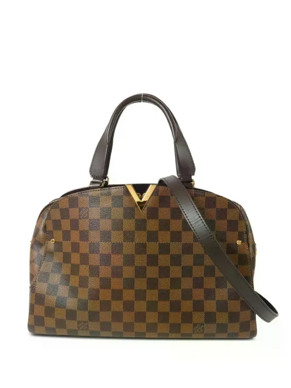 LOUIS VUITTON Damier Kensington Bowling Tote Bag