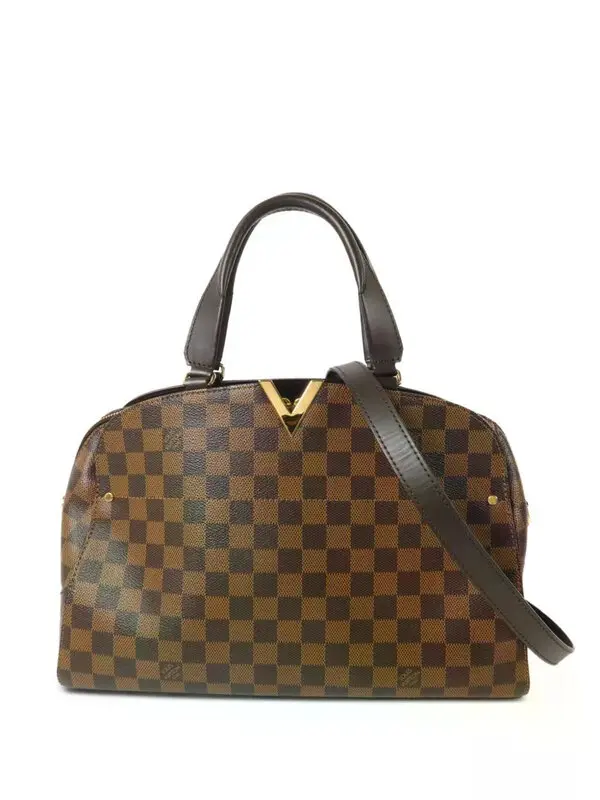 LOUIS VUITTON Damier Kensington Bowling Tote Bag