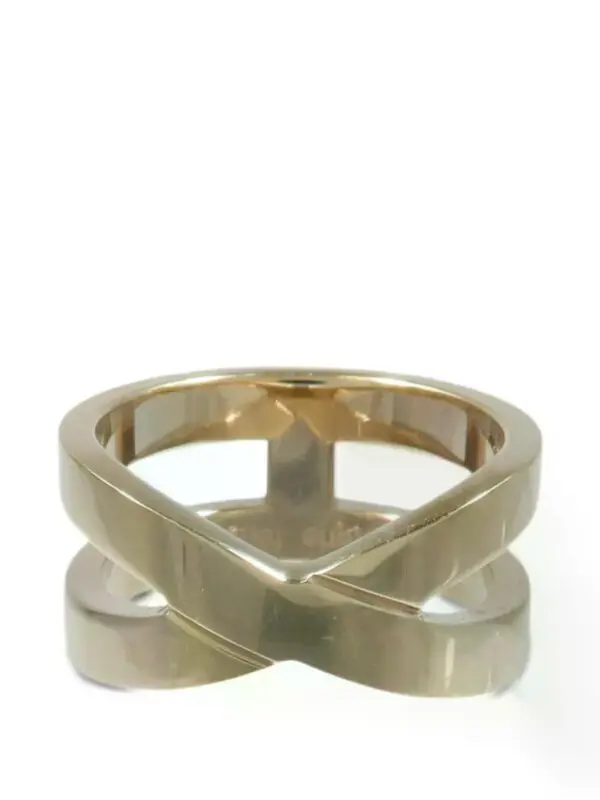 Hermès Criss-cross Scarf Ring - Gold