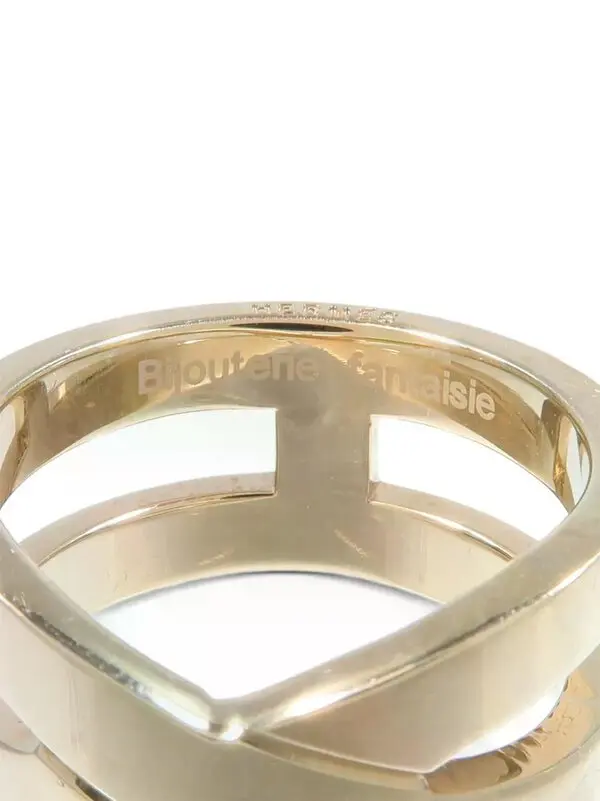 Hermès Criss-cross Scarf Ring - Gold