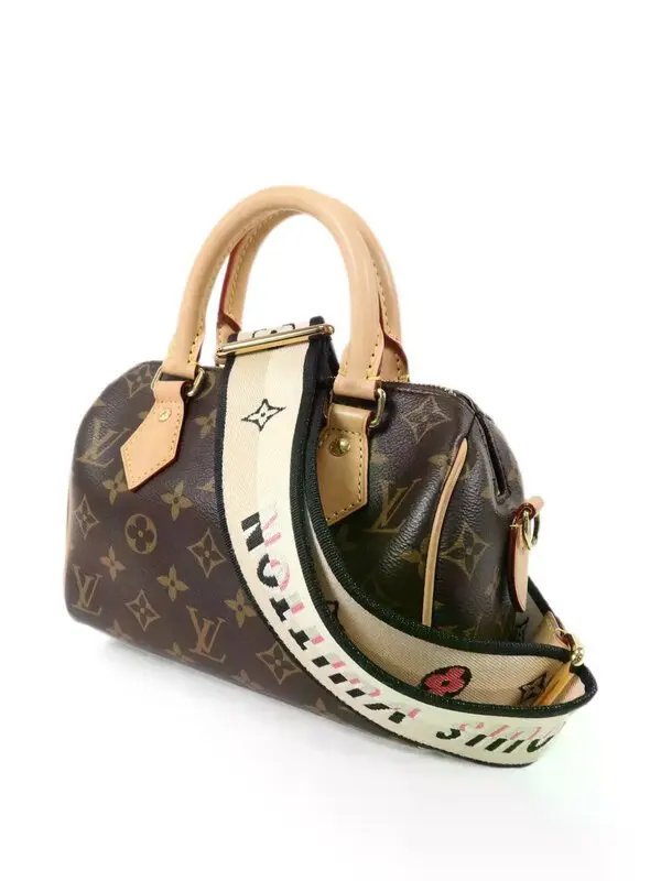 LOUIS VUITTON Speedy Bandoulière 20 Monogram Canvas Tote Bag - Brown