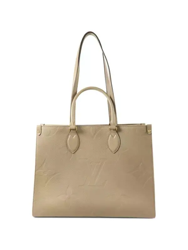 LOUIS VUITTON Monogram Empreinte On The Go Shoulder Bag - Neutrals