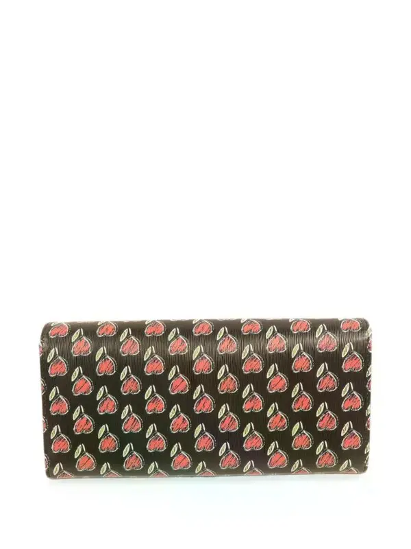 Prada Logo-detail Heart-print Clutch Bag