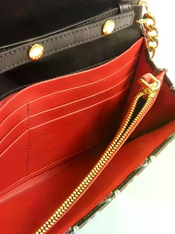 Prada Logo-detail Heart-print Clutch Bag