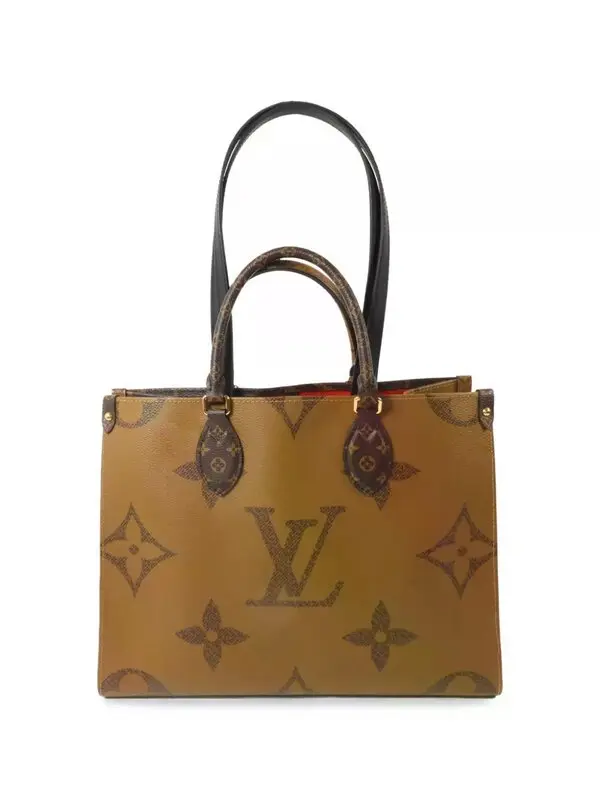 LOUIS VUITTON Monogram Giant On The Go Tote Bag - Brown