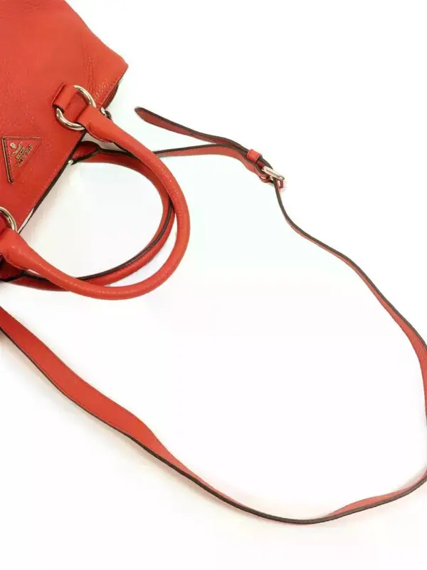 Prada Leather Shoulder Bag - Red
