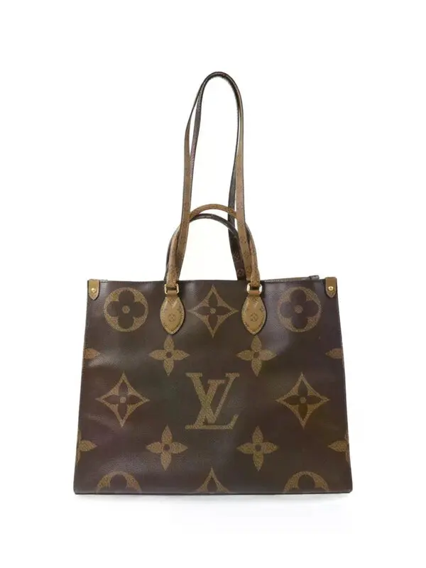 LOUIS VUITTON Monogram Giant On The Go Tote Bag - Brown