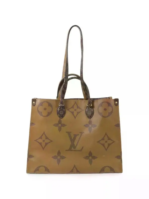 LOUIS VUITTON Monogram Giant On The Go Tote Bag - Brown