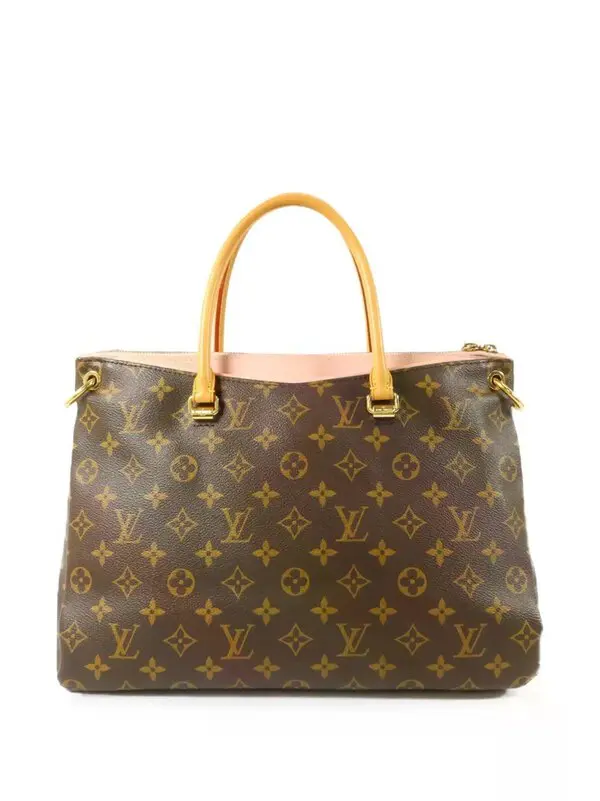 LOUIS VUITTON Monogram Pallas Tote Bag - Brown